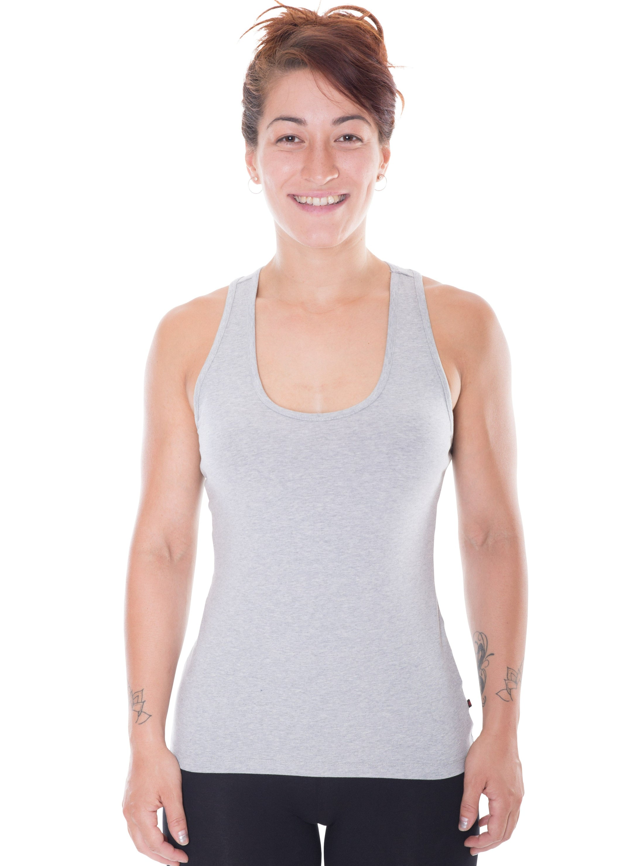 Women's Grey Racerback Singlet – Etiko Shop